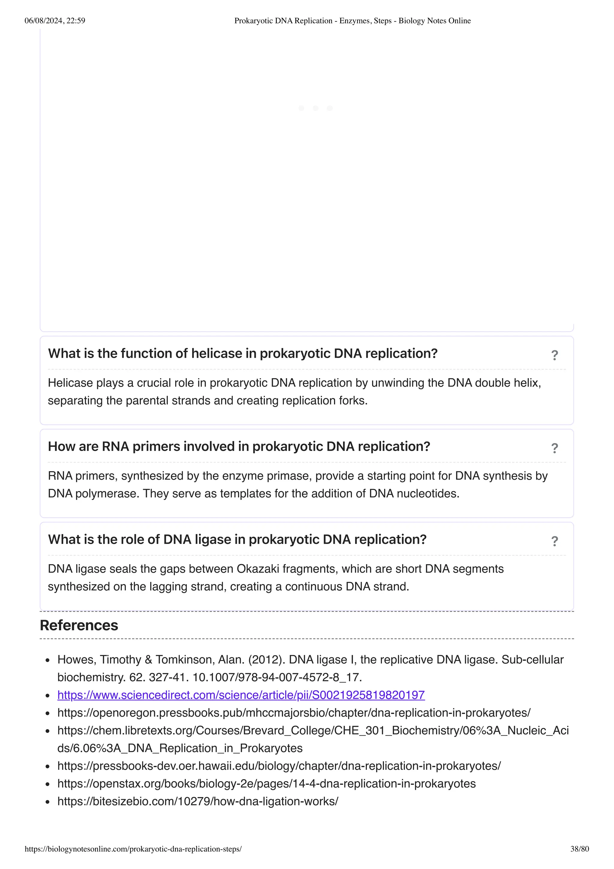 Prokaryotic DNA Replication - Enzymes, Steps - Biology Notes Online.pdf