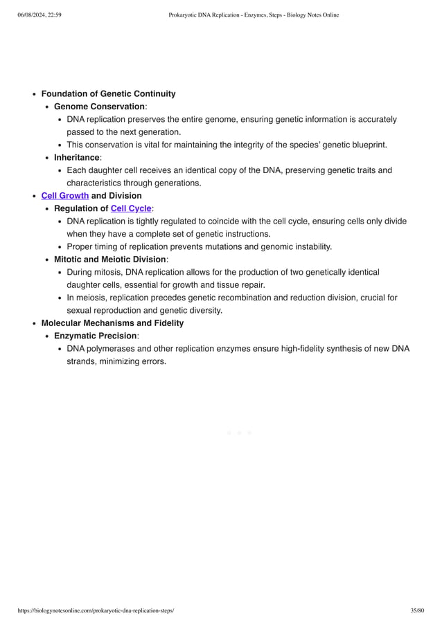 Prokaryotic DNA Replication - Enzymes, Steps - Biology Notes Online.pdf