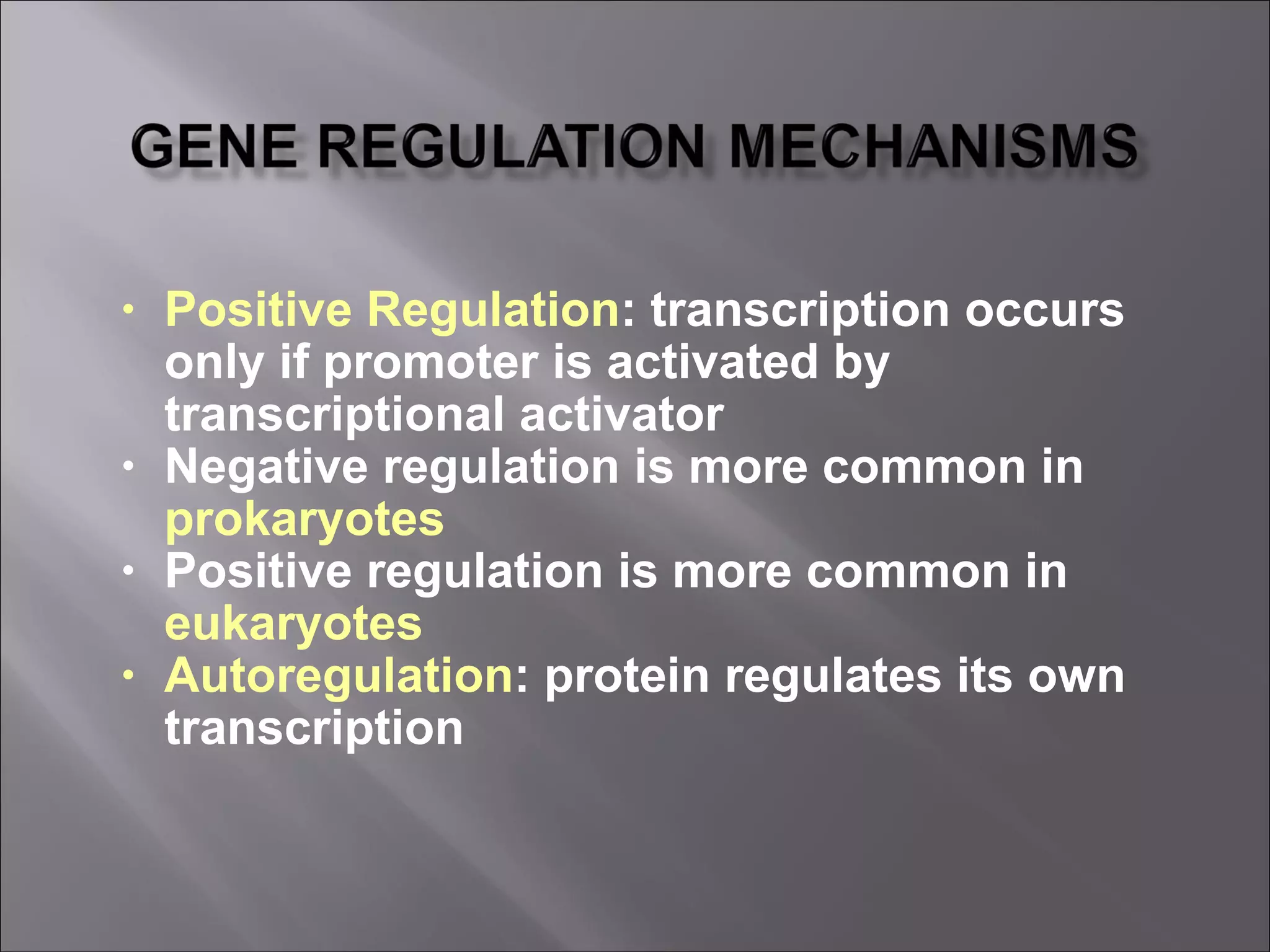 Prokaryotic gene regulation | PPT