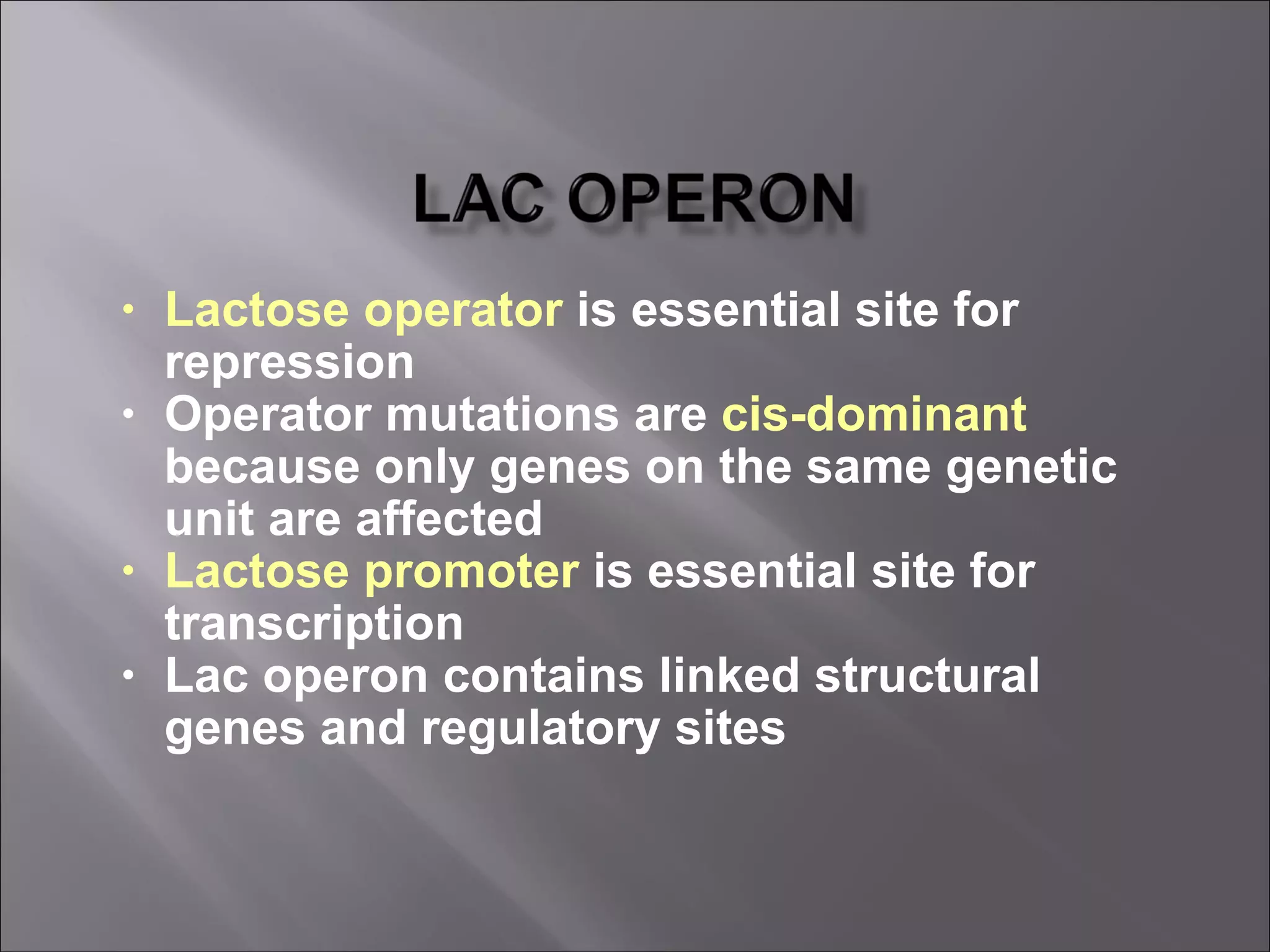 Prokaryotic gene regulation | PPT
