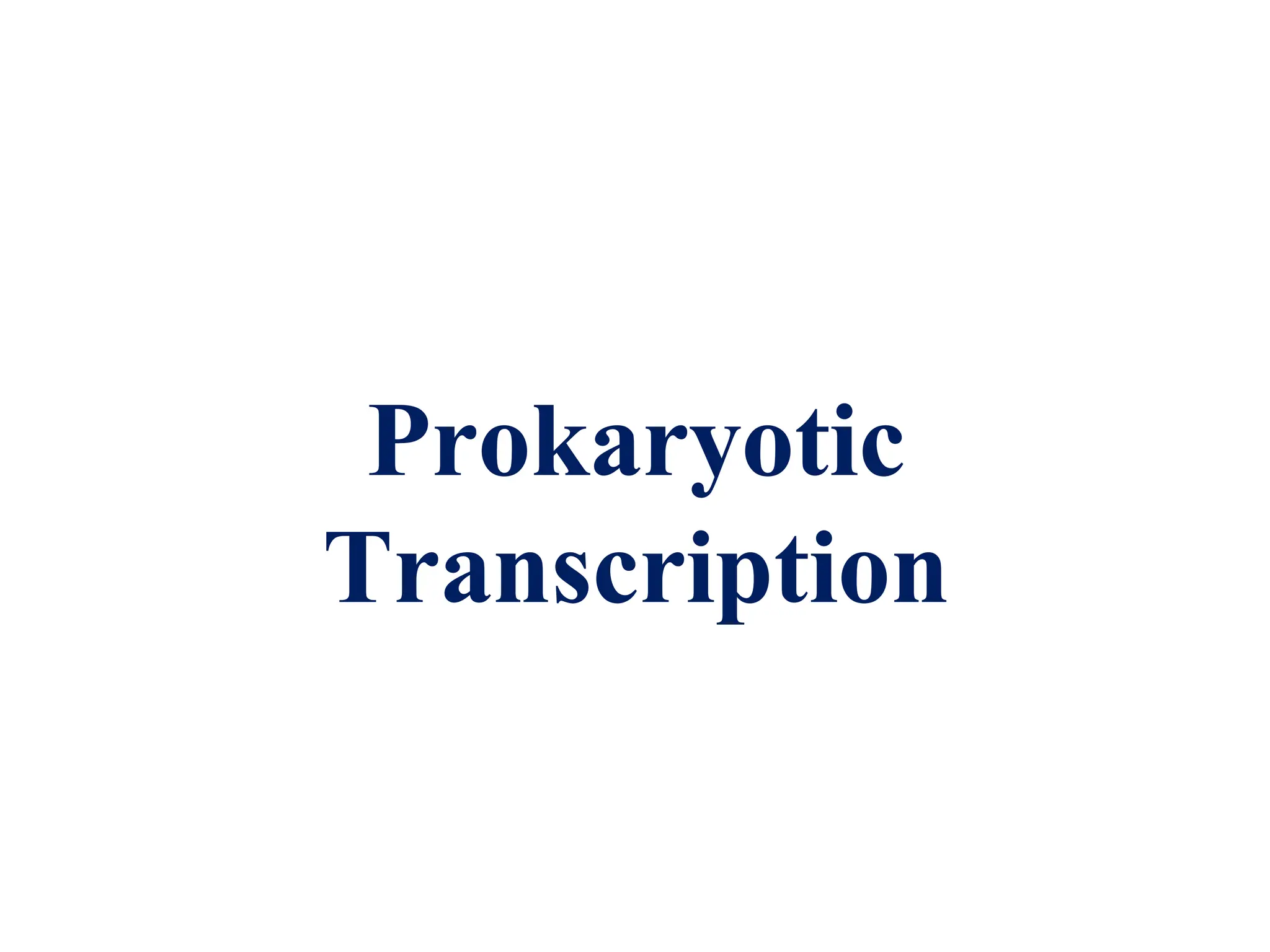Prokaryotic Transcription Presentation.pptx