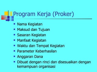 Program Kerja | PPT