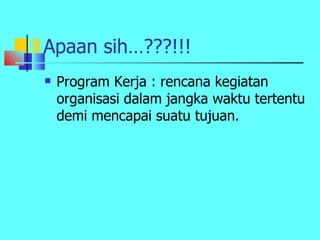 Program Kerja | PPT