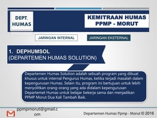 Proker humas ppmp morut makassar | PPTX