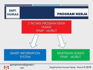 Proker humas ppmp morut makassar | PPTX