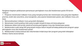 Program Kerja komite mutu rumah sakit tahun 2024 | PPTX