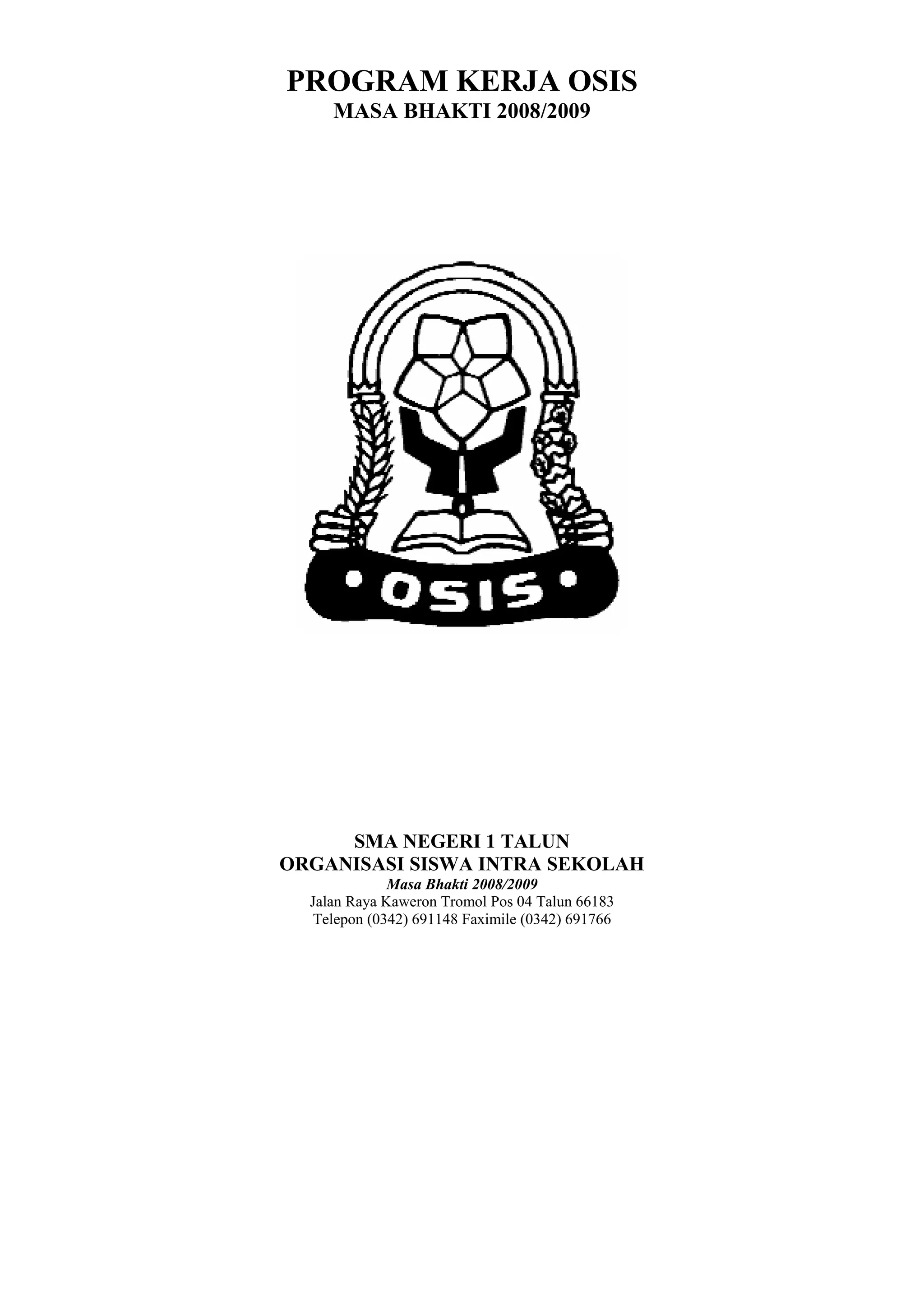 Proker osis 89 lengkap jadi | PDF