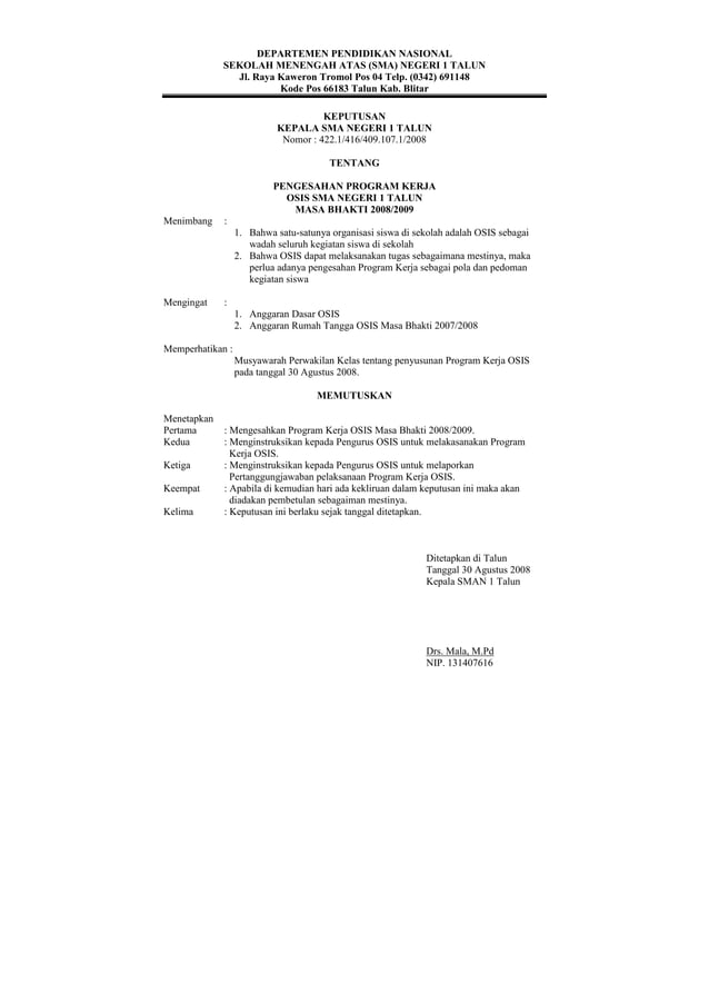 Proker osis 89 lengkap jadi | PDF