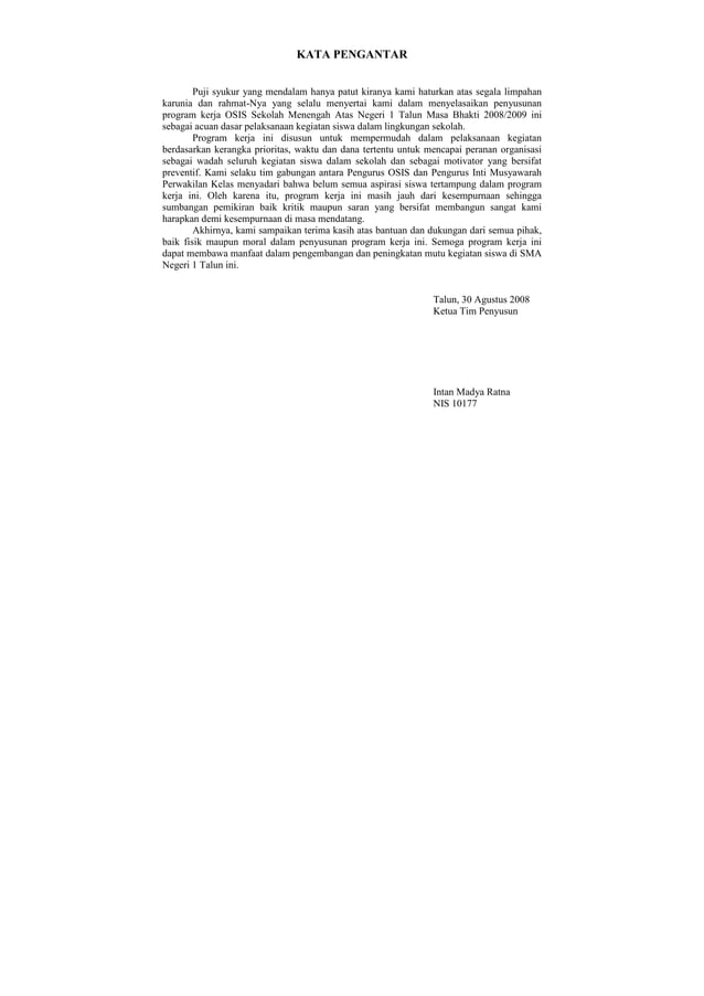 Proker osis 89 lengkap jadi | PDF