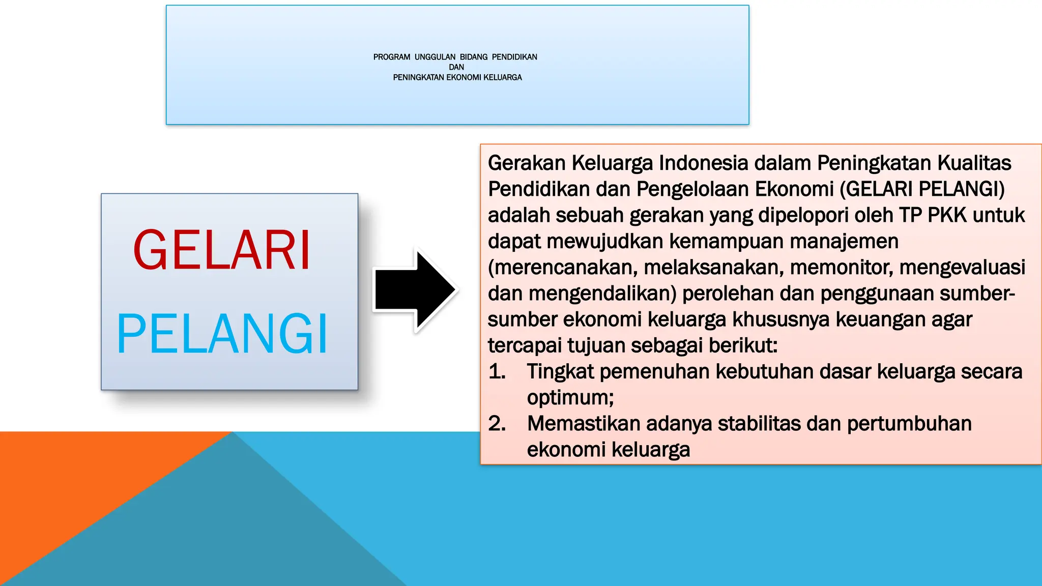Materi Gelari Pelangi Pokja II PKK Kabupaten | PPTX