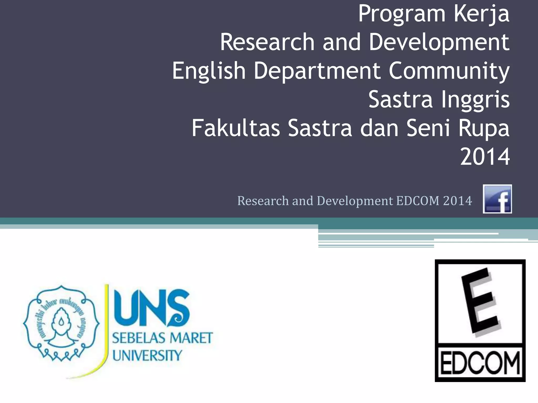 Work Programs of RnD EDCOM FSSR UNS | PPTX