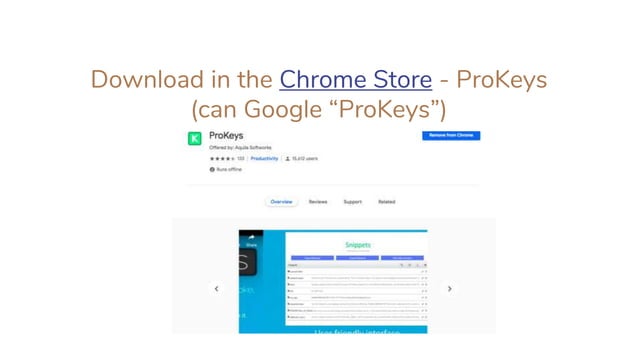 ProKeys chrome extension | PPTX