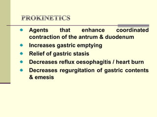 Prokinetics | PPT | Digestive Disorders | Diseases and Conditions