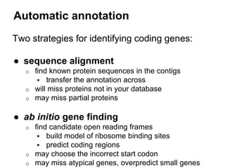 Prokka - rapid bacterial genome annotation - ABPHM 2013 | PPTX