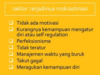 Prokrastinasi | PPTX