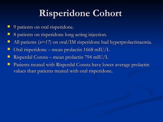 Prolactin Screening, Hyperprolactinaemia and Antipsychotics | PPT