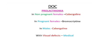 PROLACTINOMA BY DR.SOHAN BISWAS,MBBS,DNB(INTERNAL MEDICINE) RESIDENT.pptx