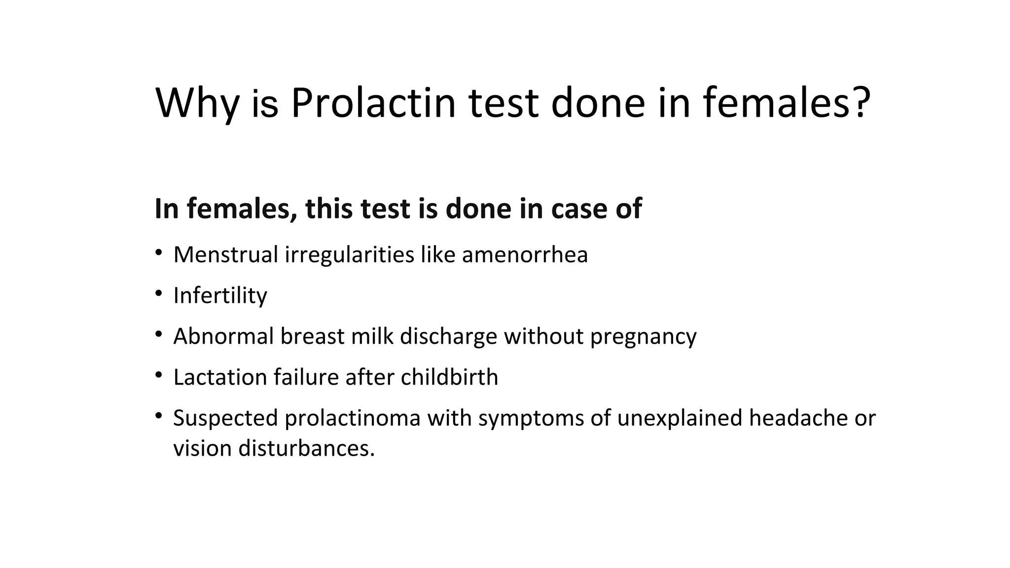 Prolactin test | ODP