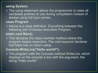 C# AND F# | PPTX