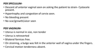 A case study of prolapse in female .pptx