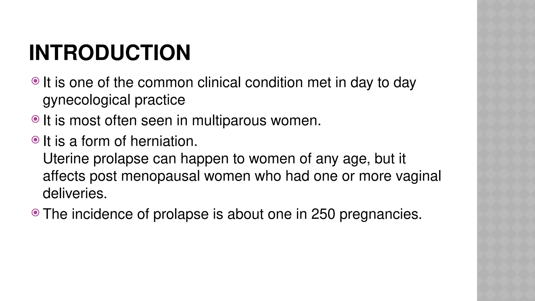 Prolapse of uterus.it elaborates on uterovaginal prolapse ,signs ...