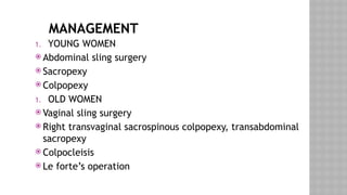 Prolapse of uterus.it elaborates on uterovaginal prolapse ,signs ...