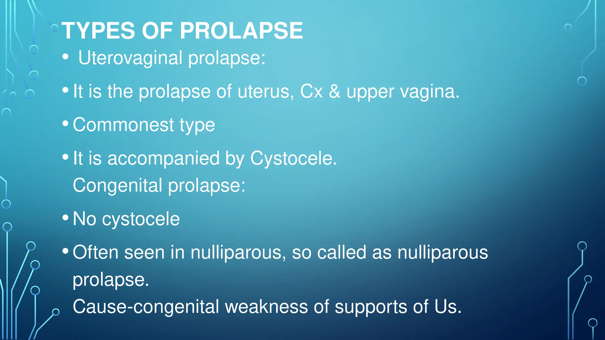 Prolapse of uterovaginal organs outsidde | PPTX