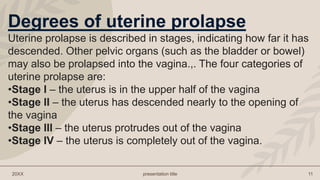 Prolapse of the uterus.pptx