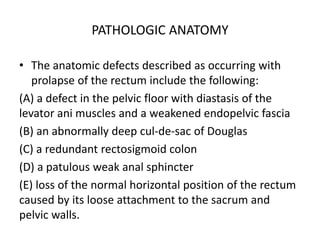Prolapse rectum | PPTX