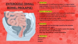 Prolapse Types gynecology practice in medicine | PPTX