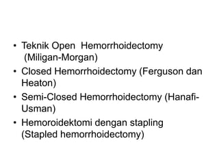 Prolaps hemoroid | PPTX