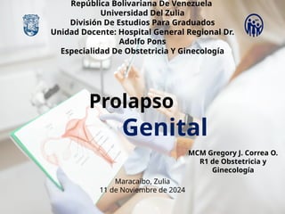 Prolapso genital: histerocele, cistocele y rectocele | PPTX