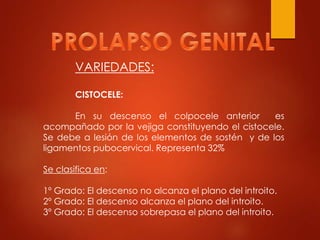 Prolapso genital harold y manuel. | PPTX