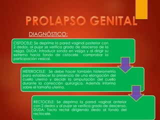 Prolapso genital harold y manuel. | PPTX