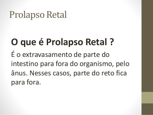Prolapso retal