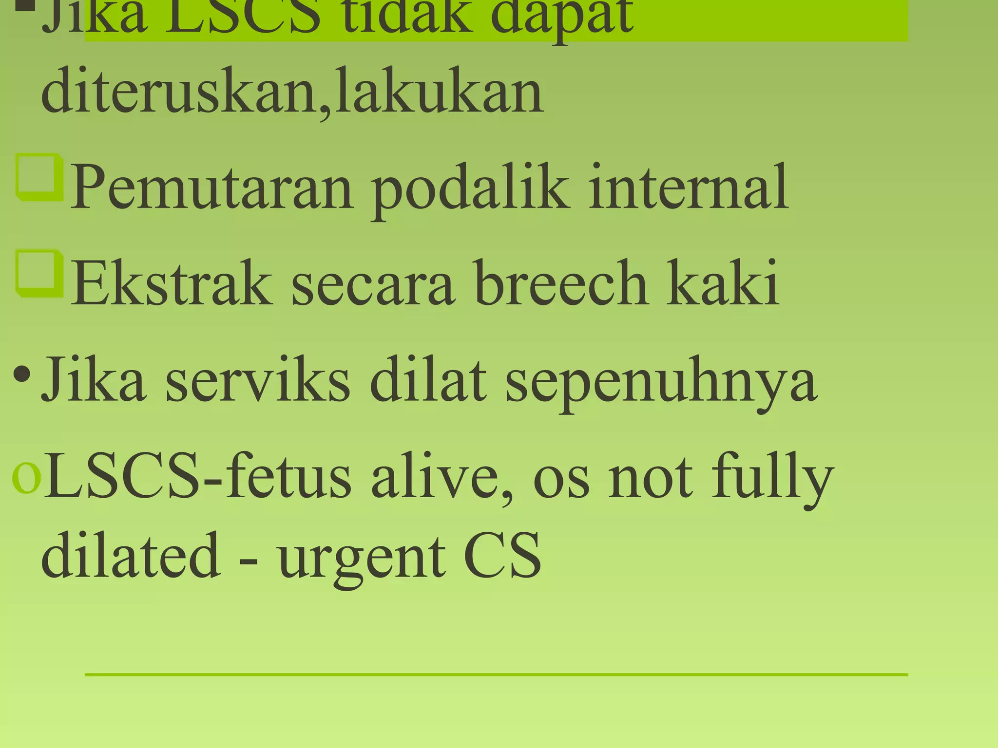 PROLAPS TALI PUSAT - PLASENTA TERSEKAT | PPT