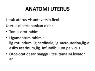 Prolaps uteri 2012 | PPTX
