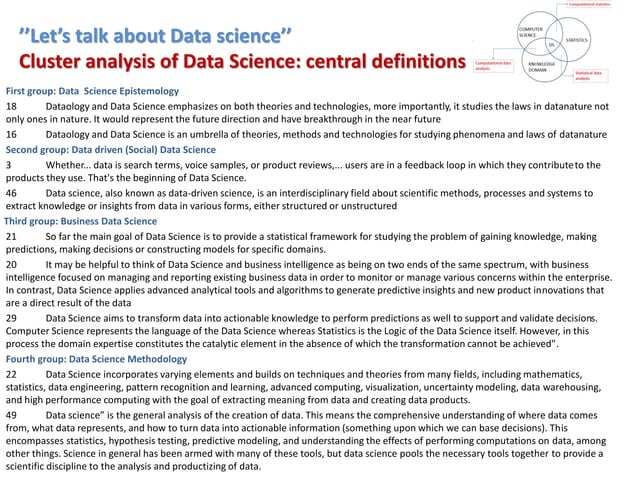 Data Science definition | PPT