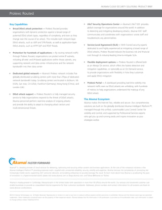 Prolexic Routed Product Brief - DDoS defense for protecting network and ...