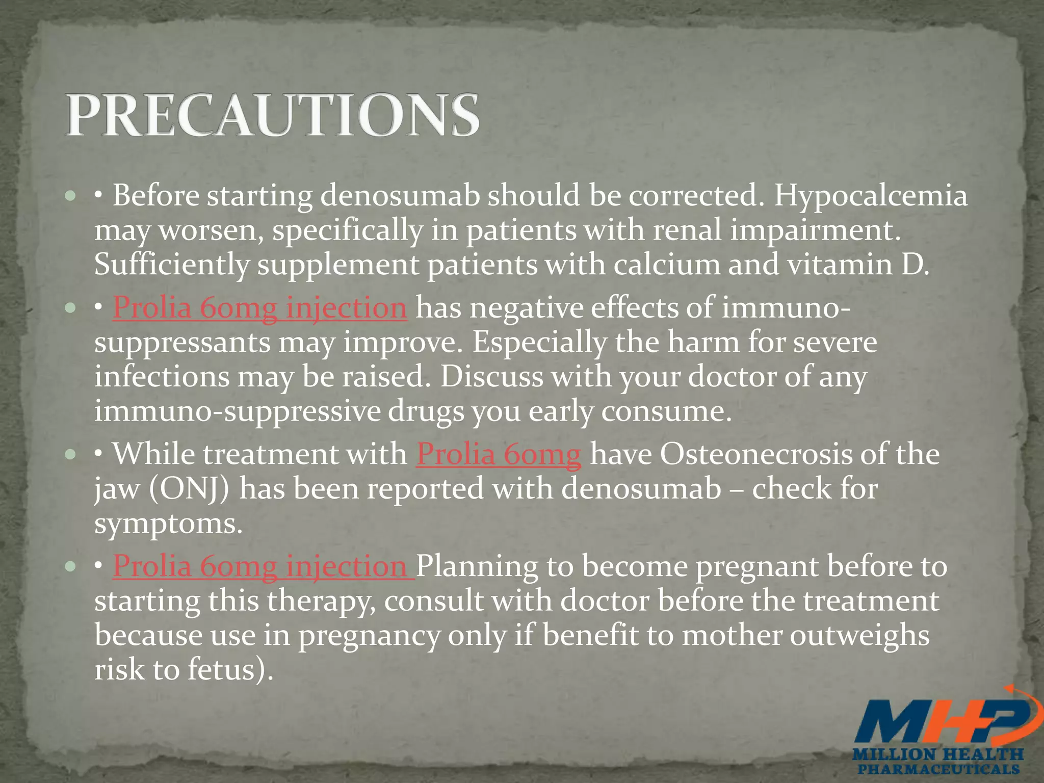 Prolia 60mg injection | PPTX