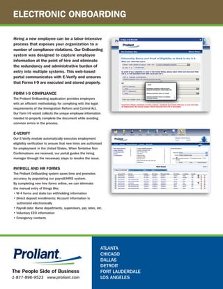 Proliant Electronic On Boarding | PDF | Careers