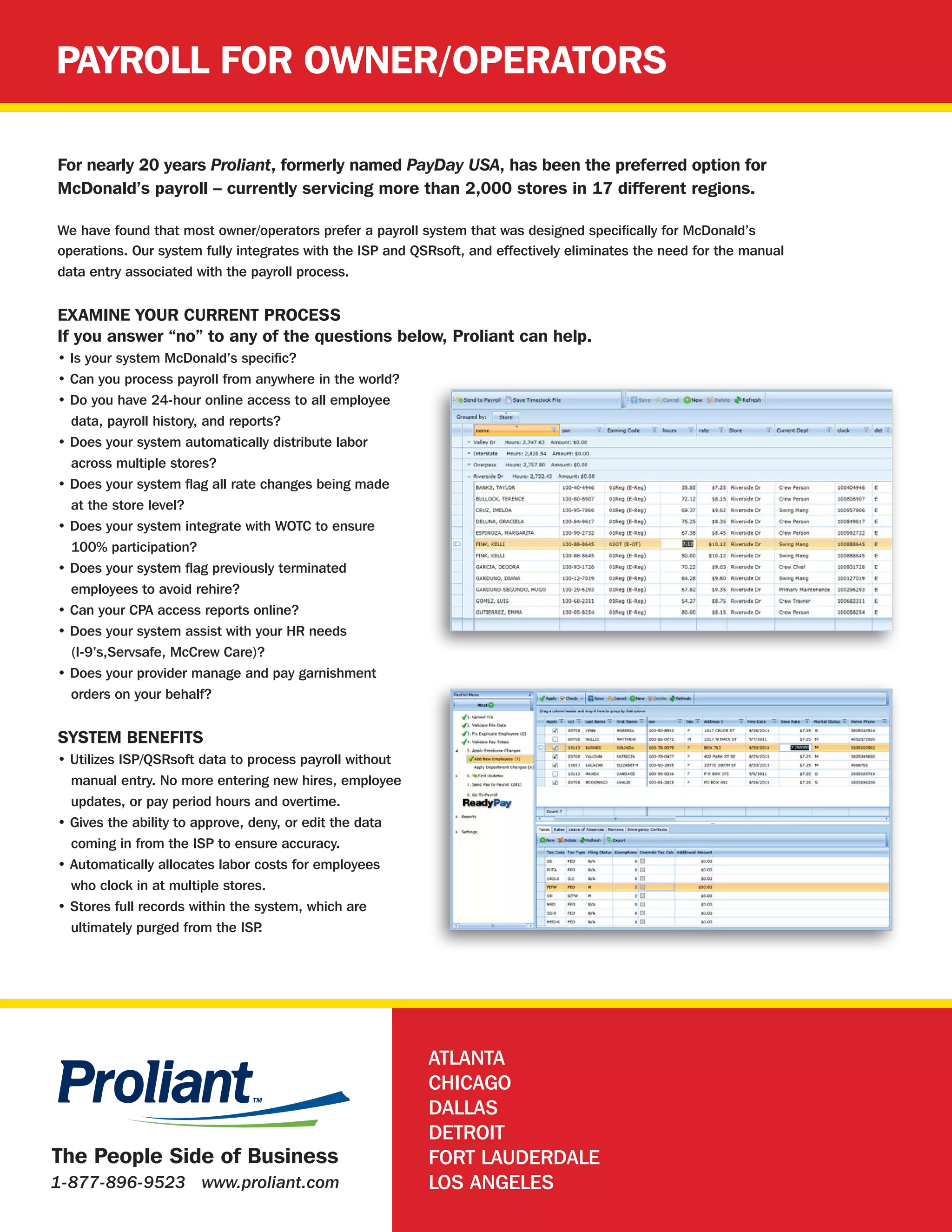 ISP QSR Integration for McDonalds owner-operators | PDF