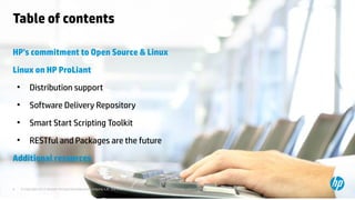 Presentation on HP ProLiant value add tools on Linux | PPT