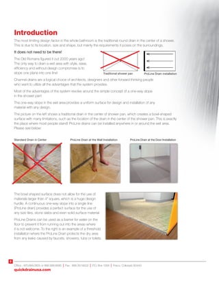 QUICKDRAIN Brochure | PDF
