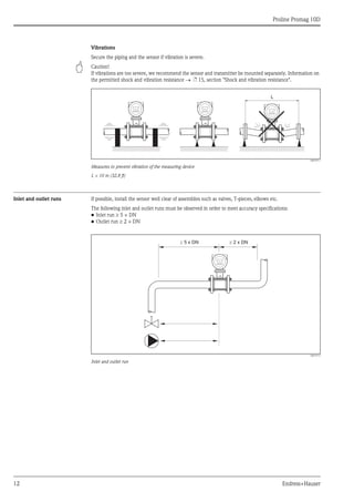 Electromagnetic flowmeter - Proline promag 10D | PDF