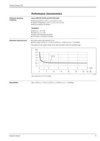Electromagnetic flowmeter - Proline promag 10D | PDF | Technology ...