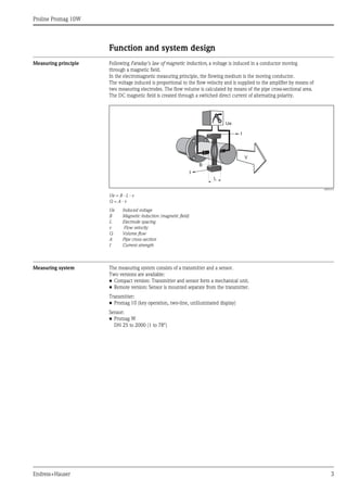 Proline promag 10 w endress+hauser datasheet-electromagnetic flowmeter ...