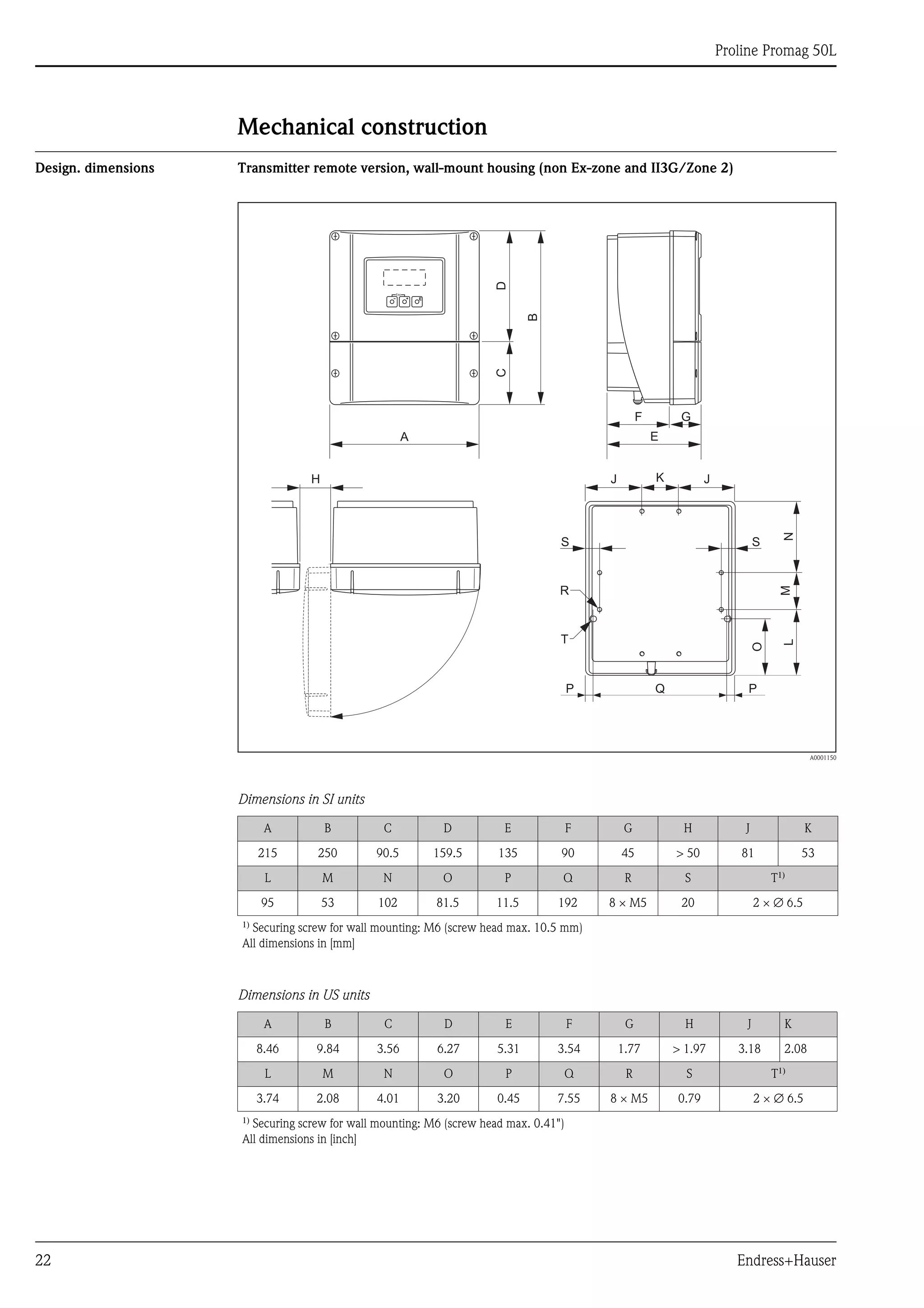 Proline promag 50 l endress+hauser datasheet-electromagnetic flowmeter ...