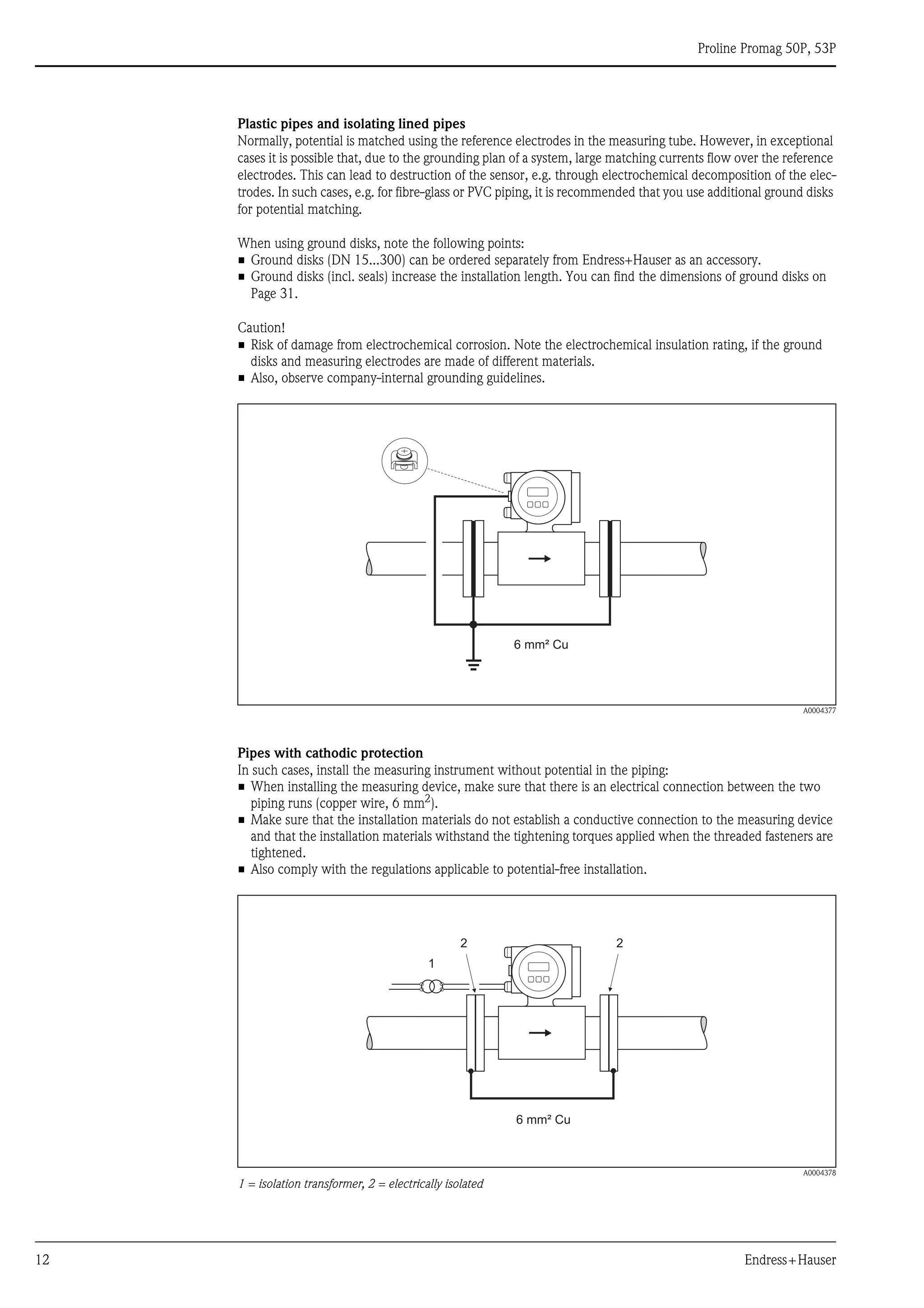 Proline Promag 50P, 53P-Electromagnetic Flowmeter | PDF