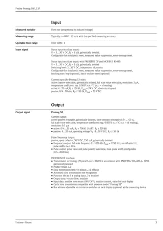 Proline Promag 50P, 53P-Electromagnetic Flowmeter | PDF